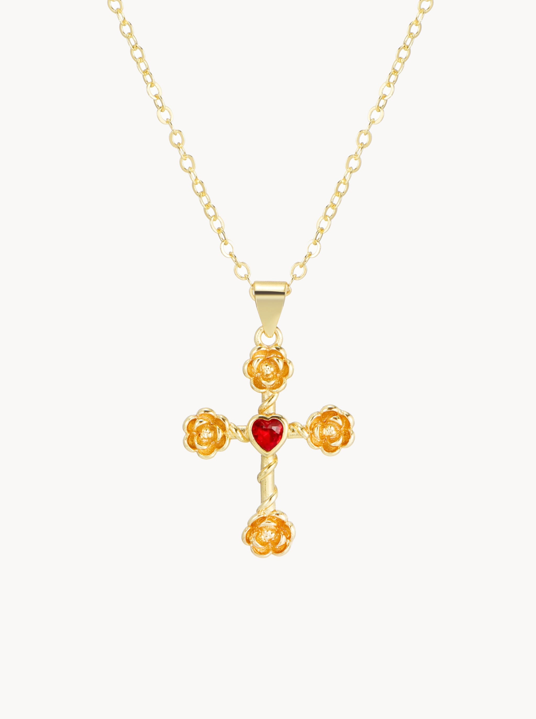 Marian Rose Heart Necklace